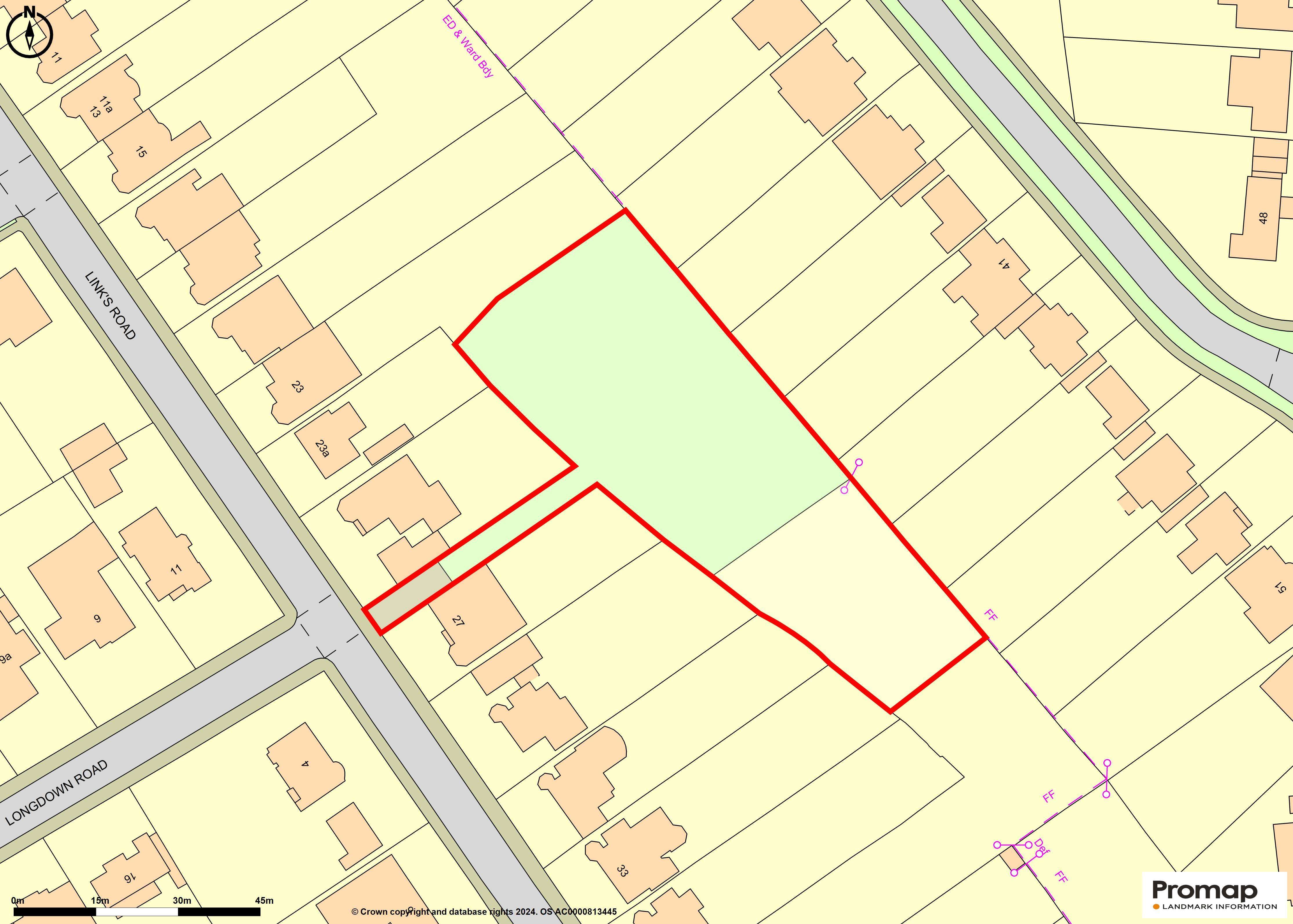 Land to the rear of 27 and 29 Links Road Epsom KT17 3PP