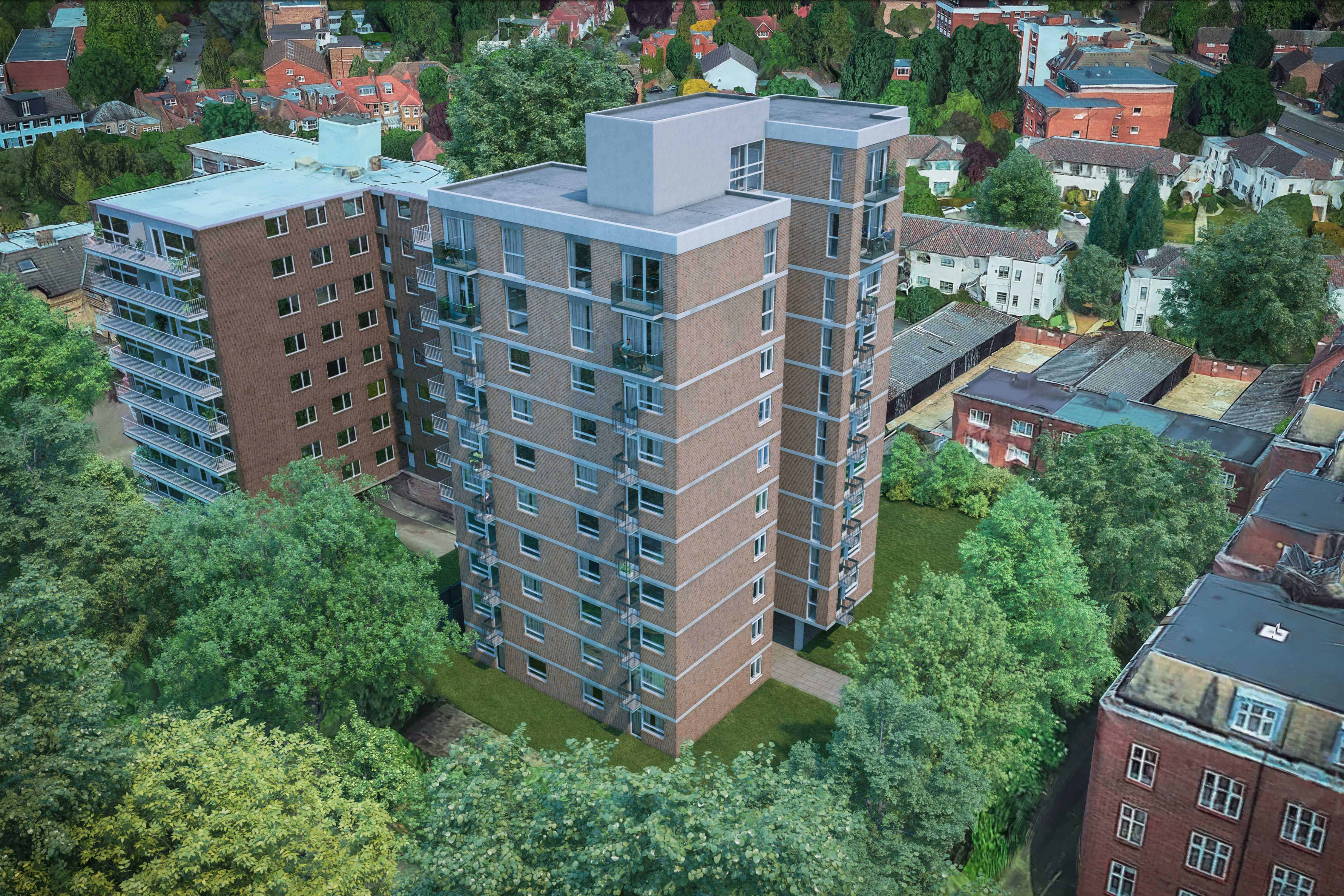 Airspace over Sylva Court, Putney Hill, London SW15 3NX